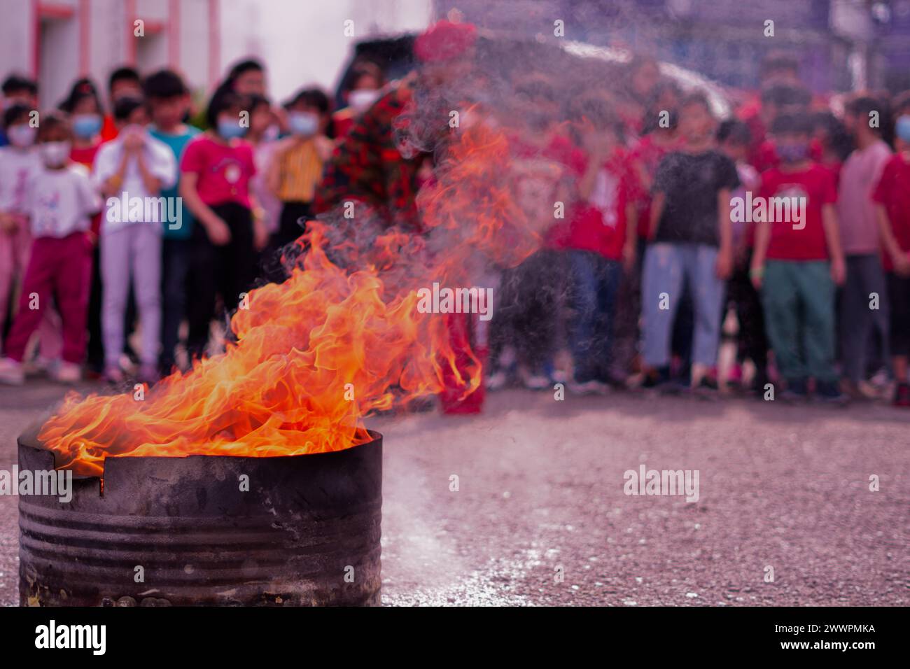 Fire Safety,teaching to the next generation Stock Photo - Alamy
