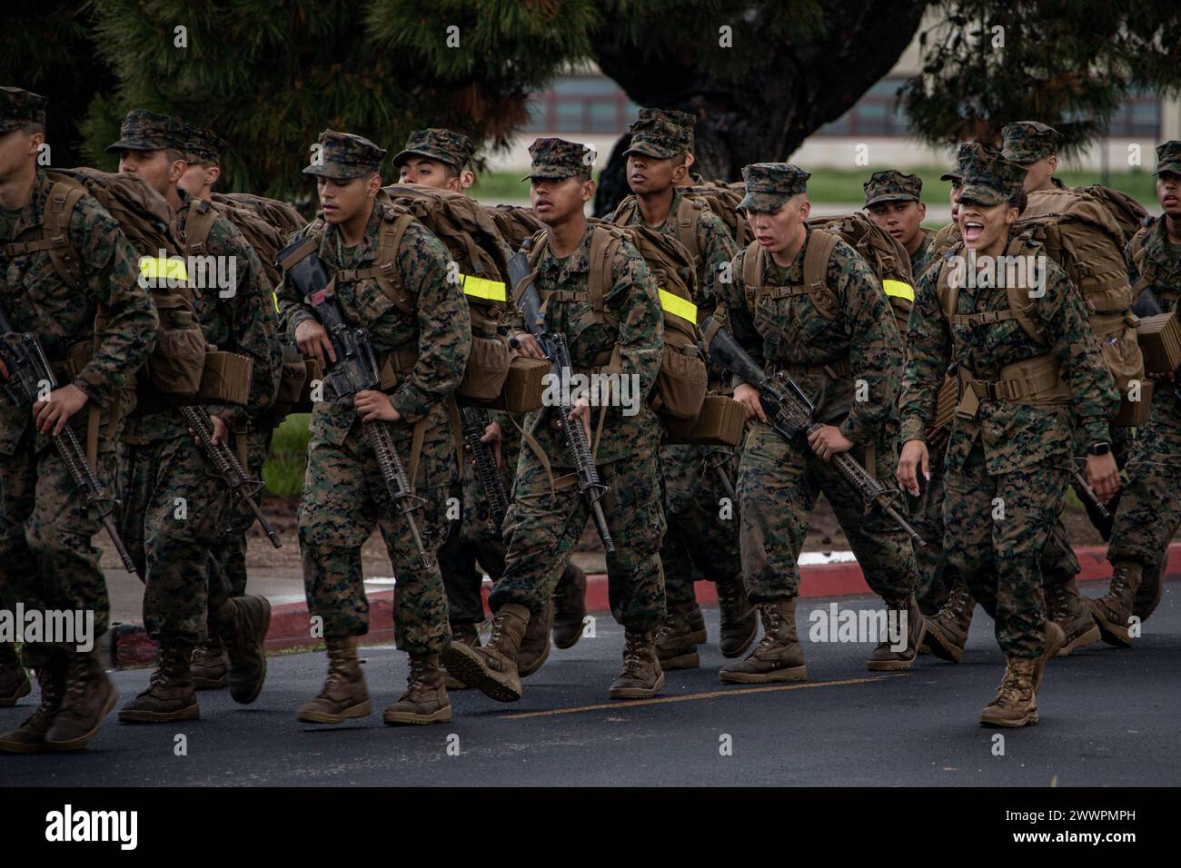 U.S. Marines with Delta Company, 1st Recruit Training Battalion ...
