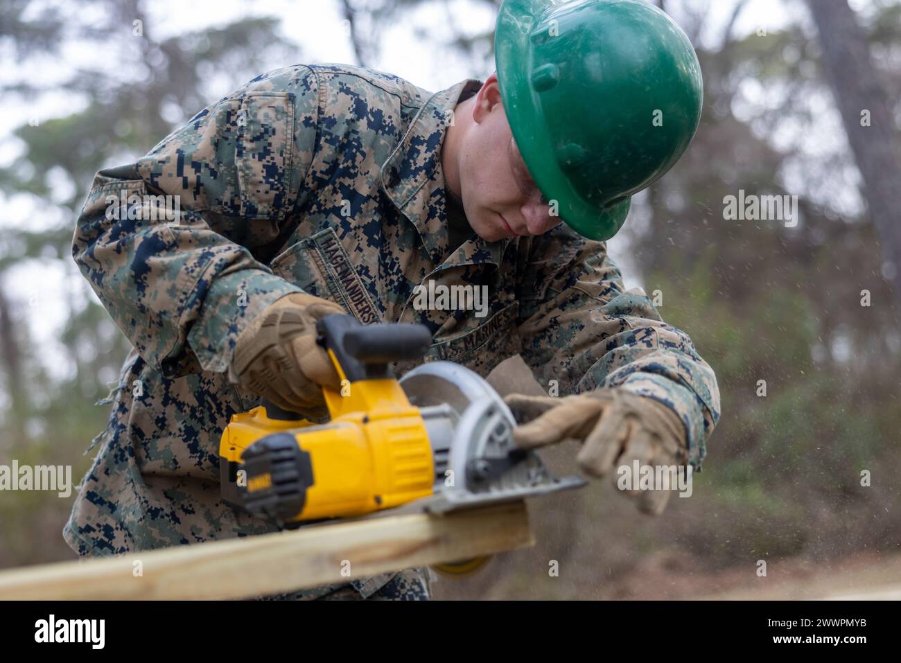 U.S. Marine Corps Cpl. Cody Hagenanderson, a combat engineer with 8th ...