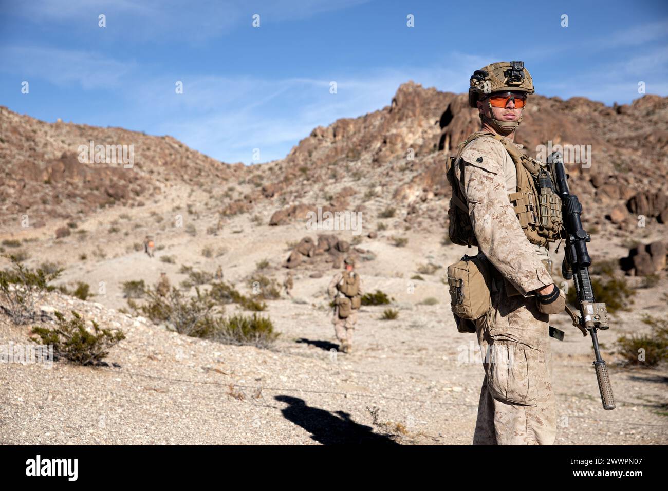 U.S. Marine Corps Sgt. Ezekial Nunn, a team leader with Echo Company ...