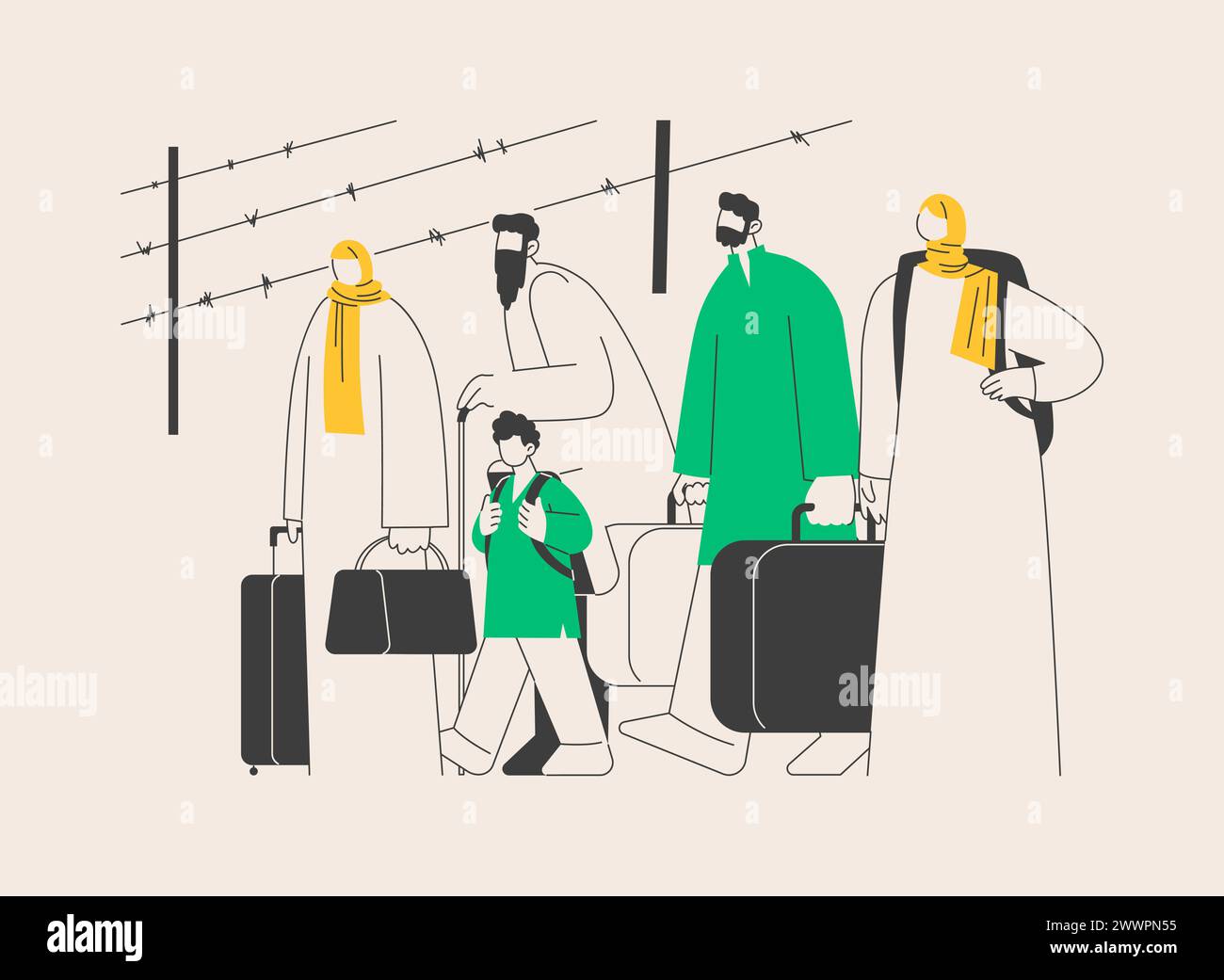 Community migration abstract concept vector illustration Stock Vector ... Community migration abstract concept vector illustration Stock Vector ...