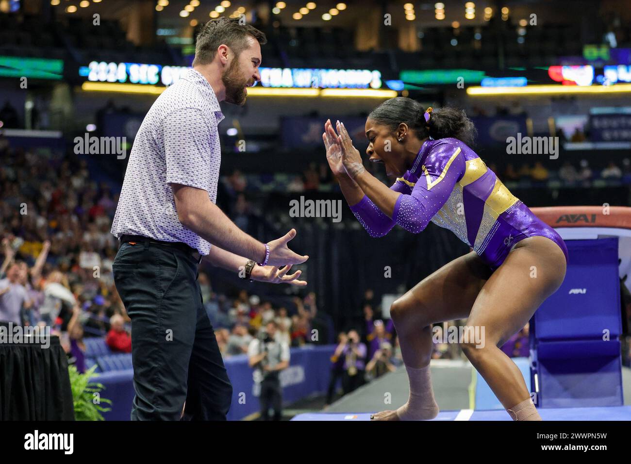 New Orleans, LA, USA. 23rd Mar, 2024. LSU's Kiya Johnson is ...