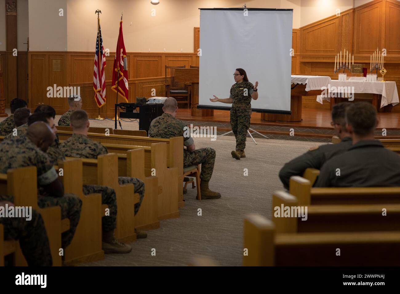 U.S. Navy Cmdr. Andrea McCoy, commanding officer, Bravo Surgical ...