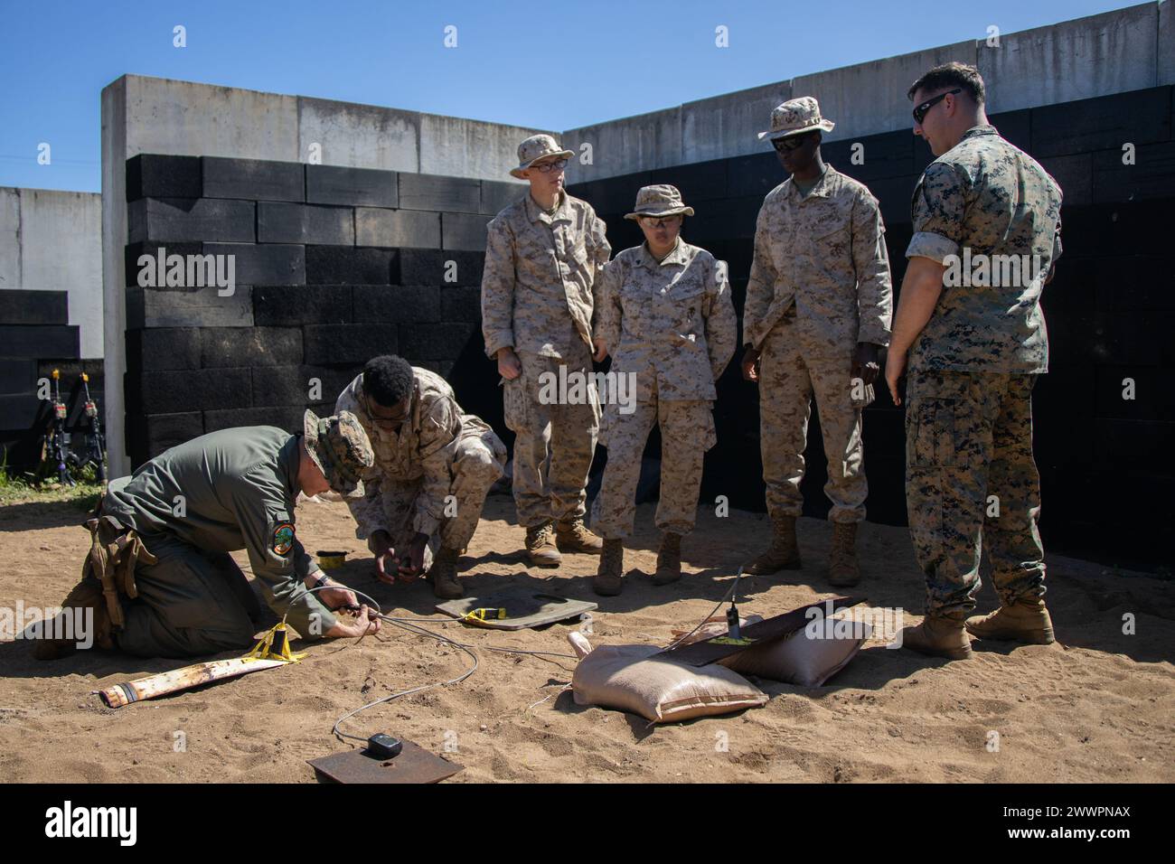 U.S. Marine Corps Sgt. Ian Heuer, left, a native of Hawaii, and Staff ...