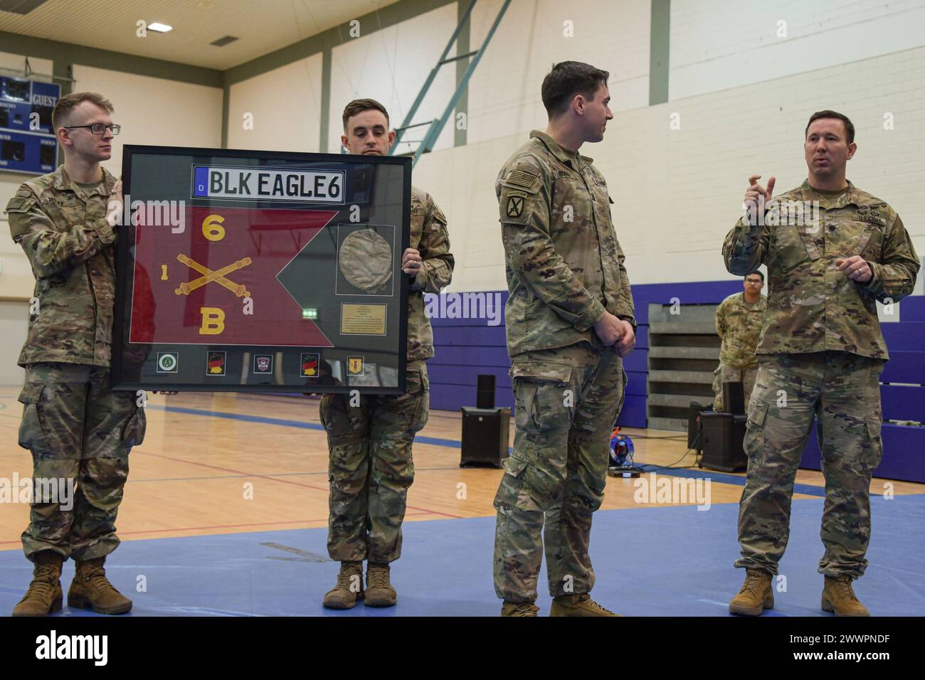 U.S. Army Capt. Kurt Rossi, outgoing commander of Bravo Battery, 1st ...