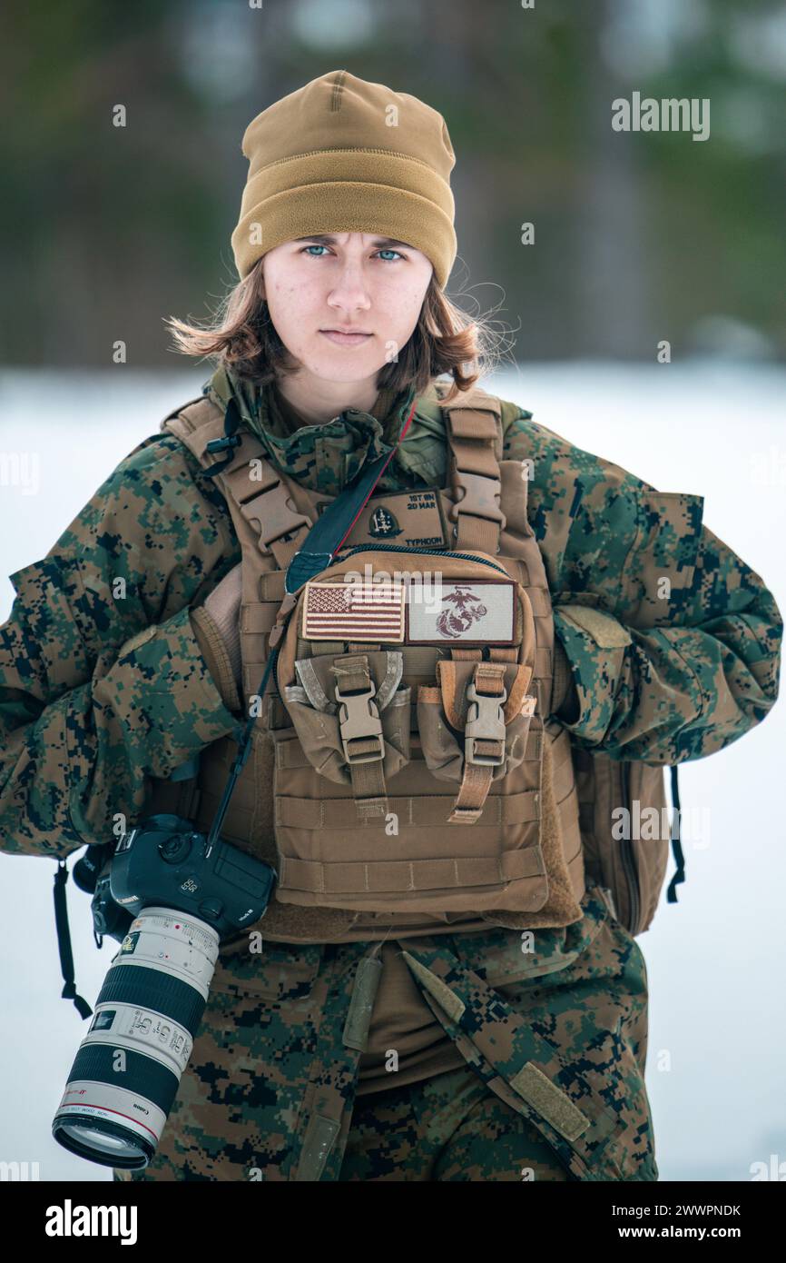 U.S. Marine Corps Lance Cpl. Grace Stover, a Virginia native and combat ...
