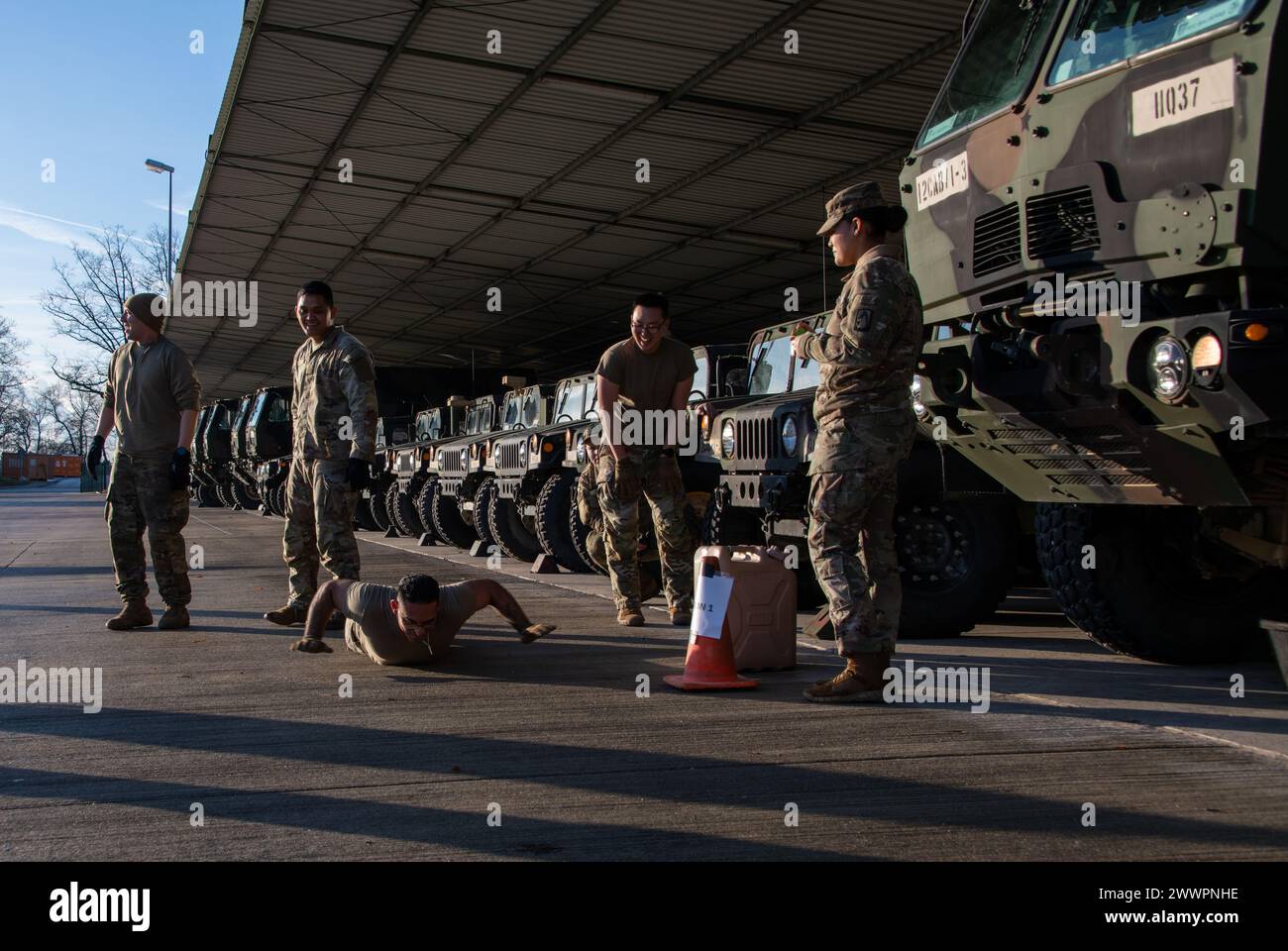 U.S. Soldiers with E company ("Evil Eye"), 1-3 Attack Battalion, 12 ...