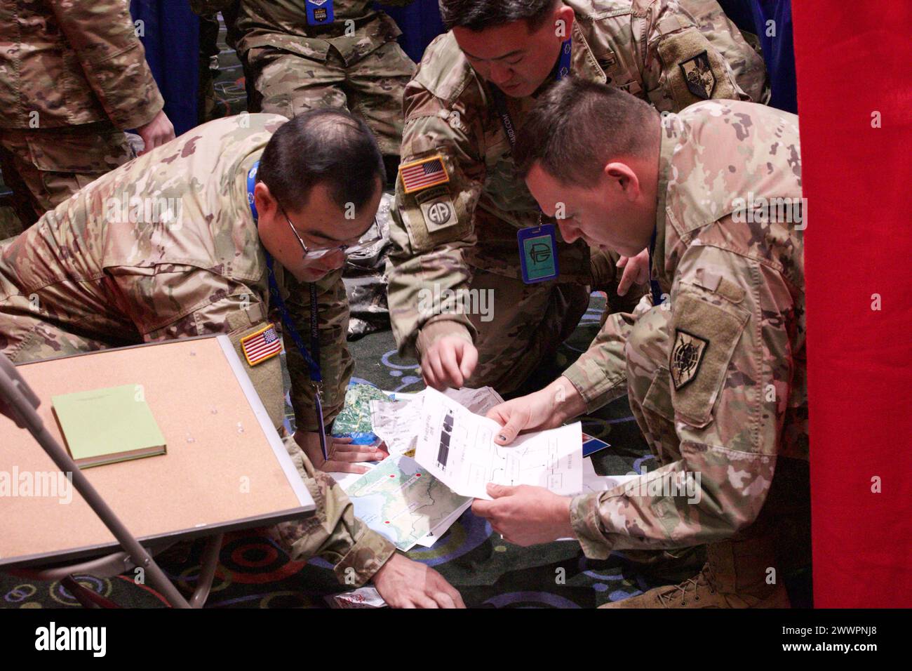 Soldiers assigned to the Military Intelligence Readiness Command and U ...