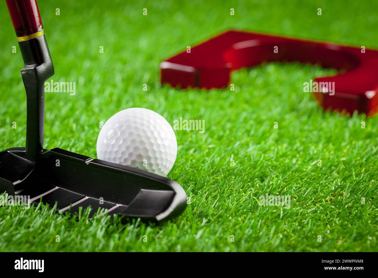 Mini golf equipment Stock Photo - Alamy