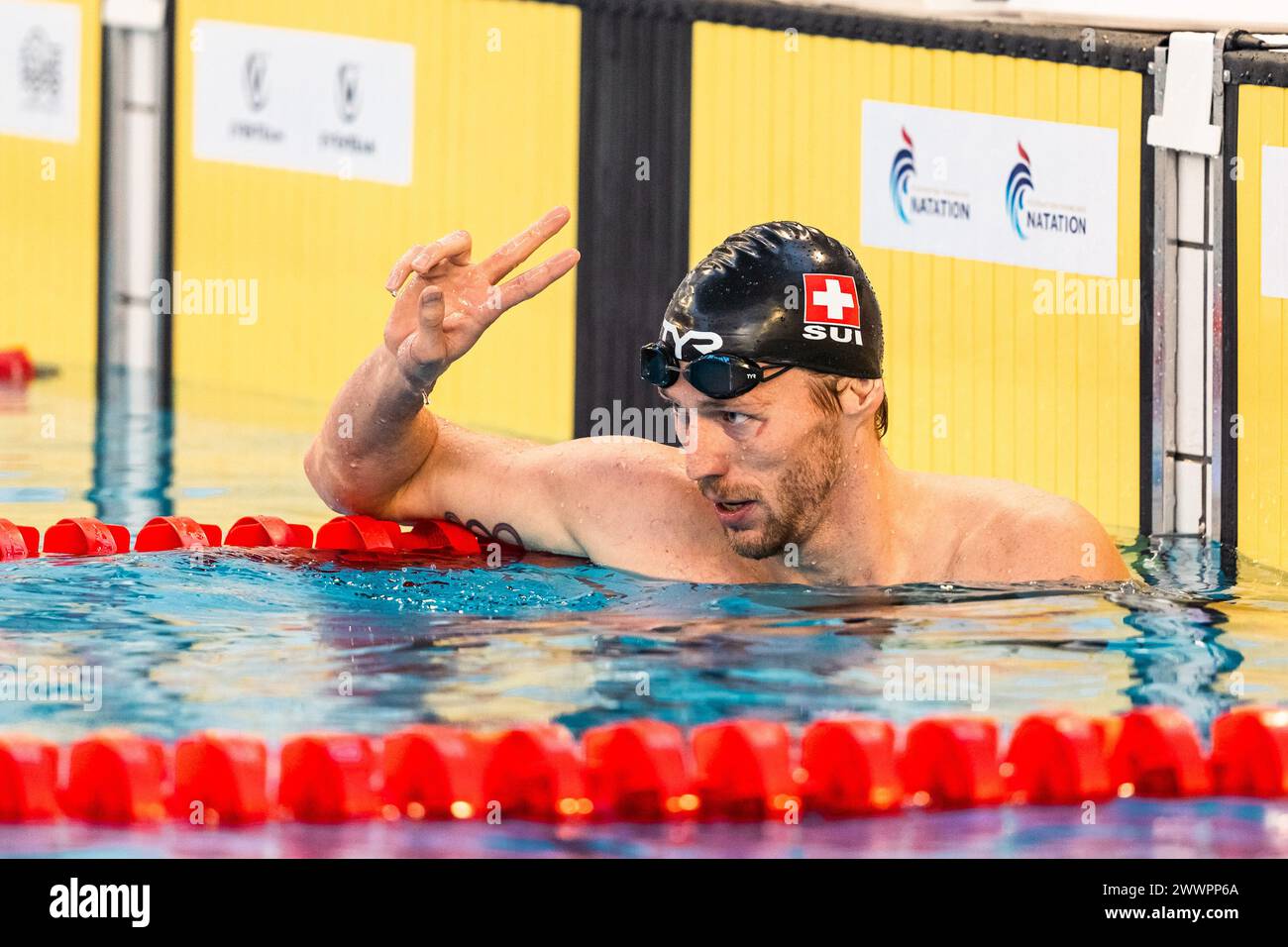 Jeremy DESPLANCHES (SUI), men 400m medley final, during the Giant Open ...