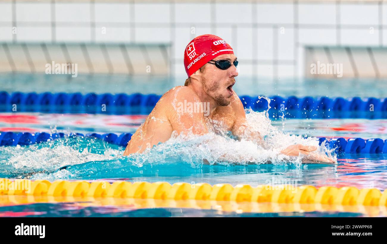 Jeremy DESPLANCHES (SUI), men 400m medley final, during the Giant Open ...