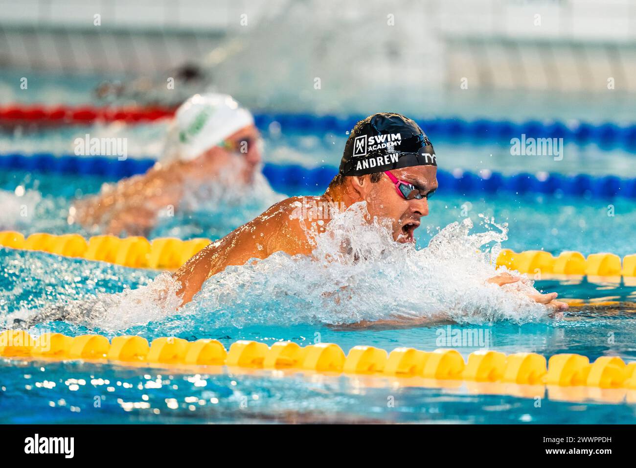 Michael ANDREW (USA), men 100m breaststroke final, during the Giant ...