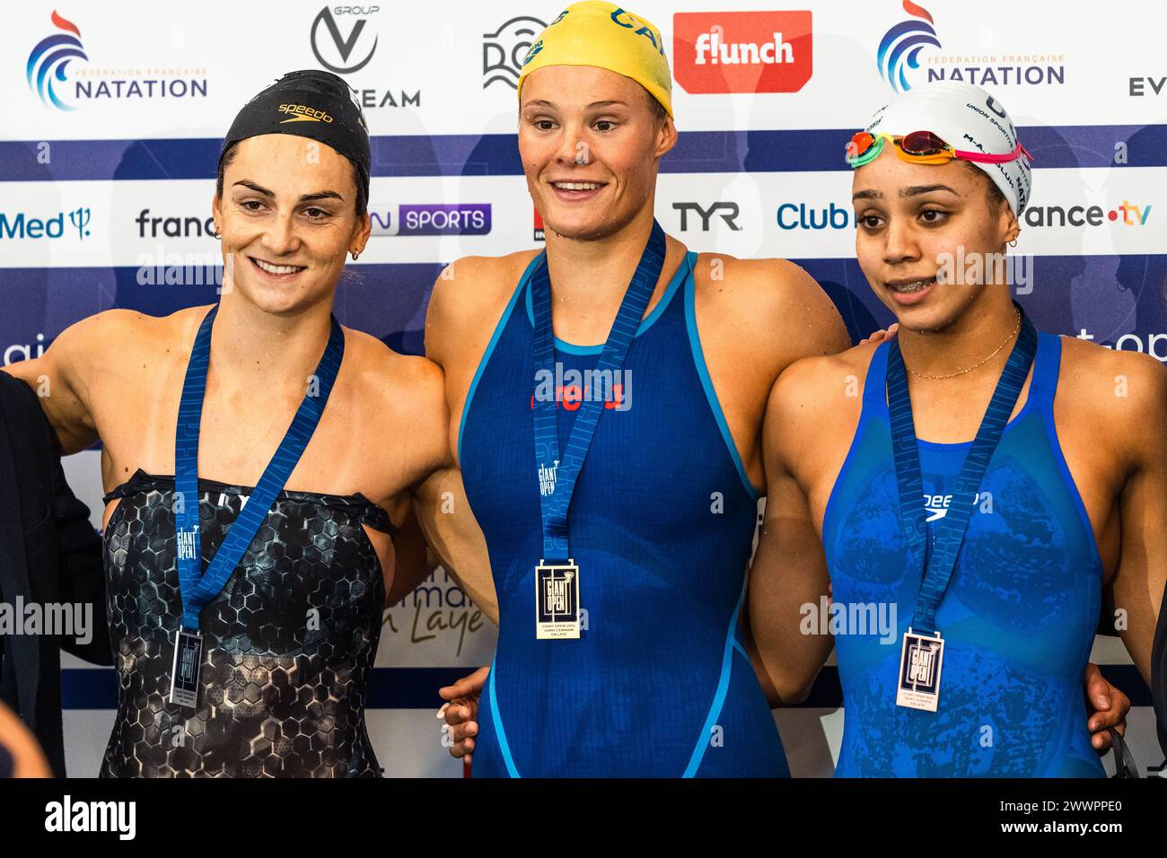 Beryl GASTADELLO (FRA) and Pauline MAHIEU (FRA) and Marie Ambre MOLUH ...