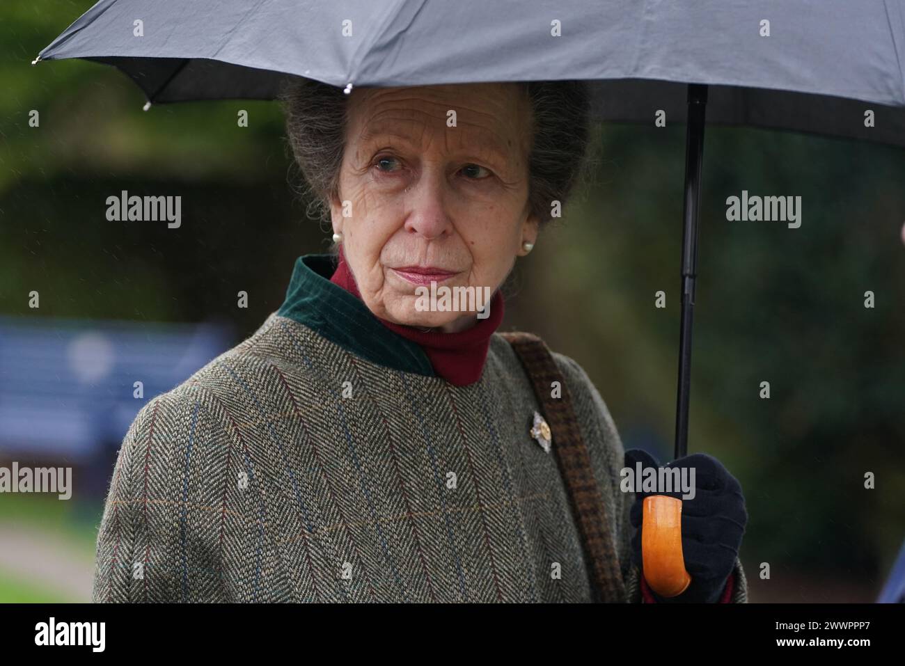 The Princess Royal lays a wreath at the Lockerbie Air Disaster Memorial ...