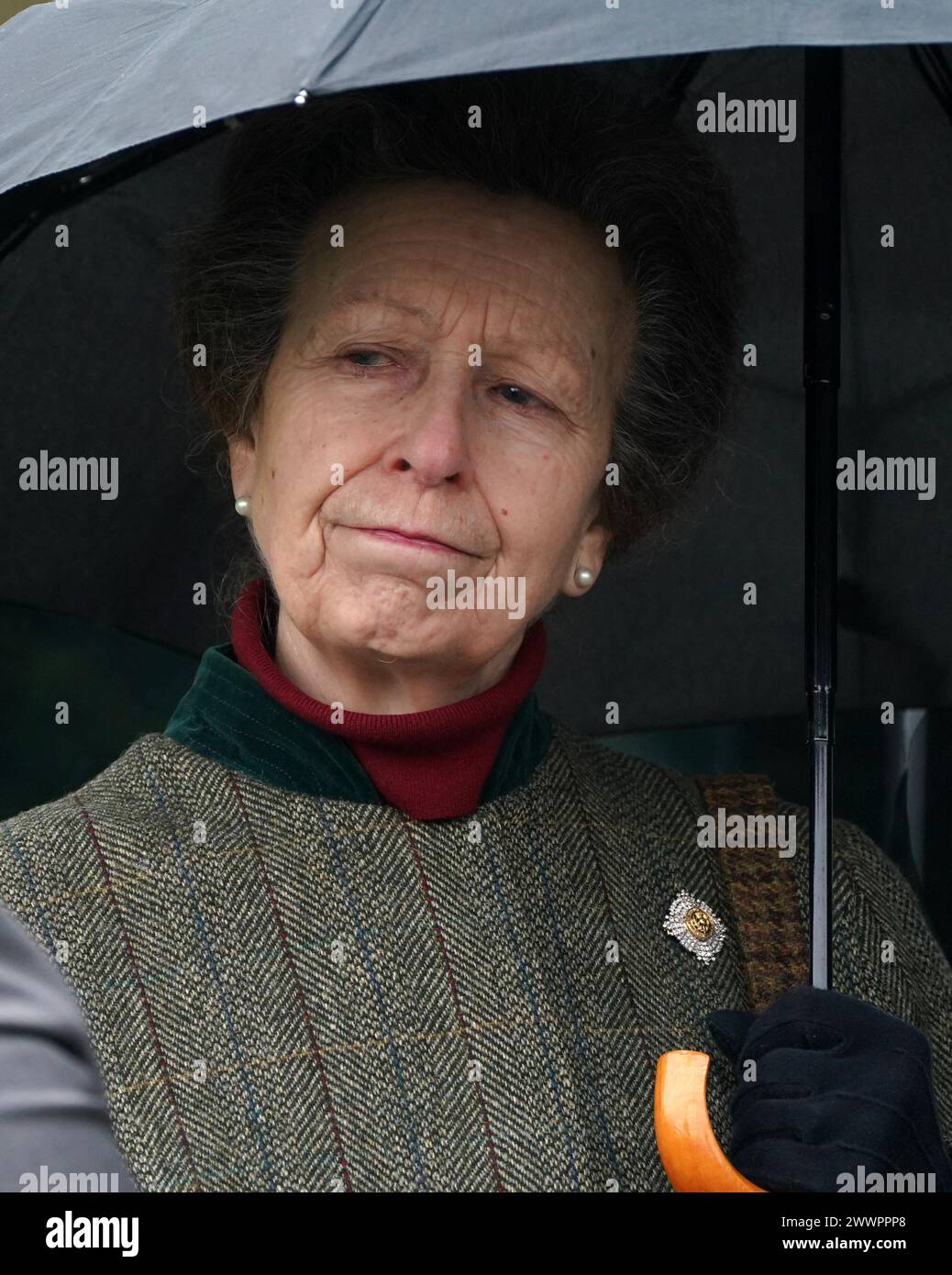 The Princess Royal lays a wreath at the Lockerbie Air Disaster Memorial ...