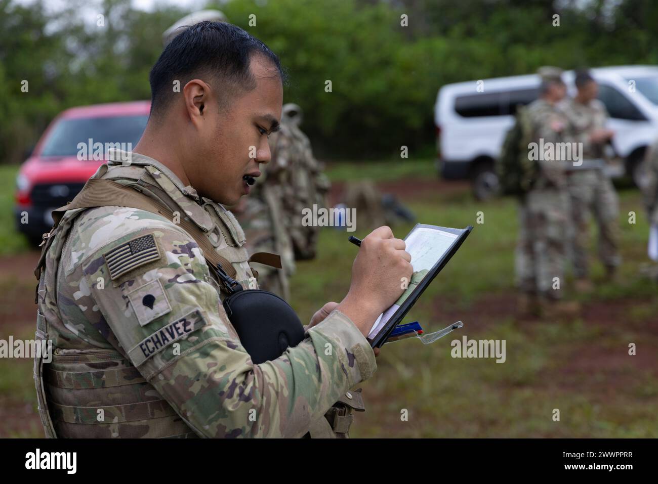 U.S. Army Spc. Joshua Echavez, a religious affairs specialist with the ...