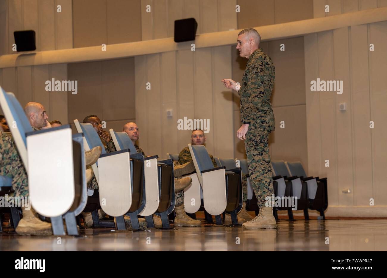 Inspector General of the Marine Corps Maj. Gen. Jason Q. Bohm delivers ...