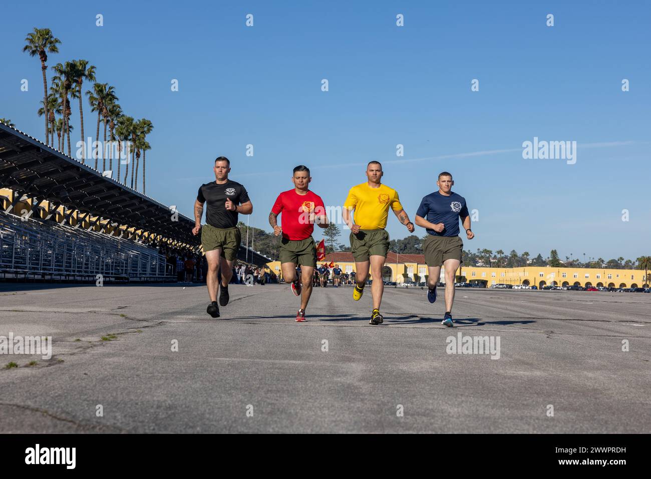 U S Marine Corps Drill Masters With Recruit Training Regiment Lead