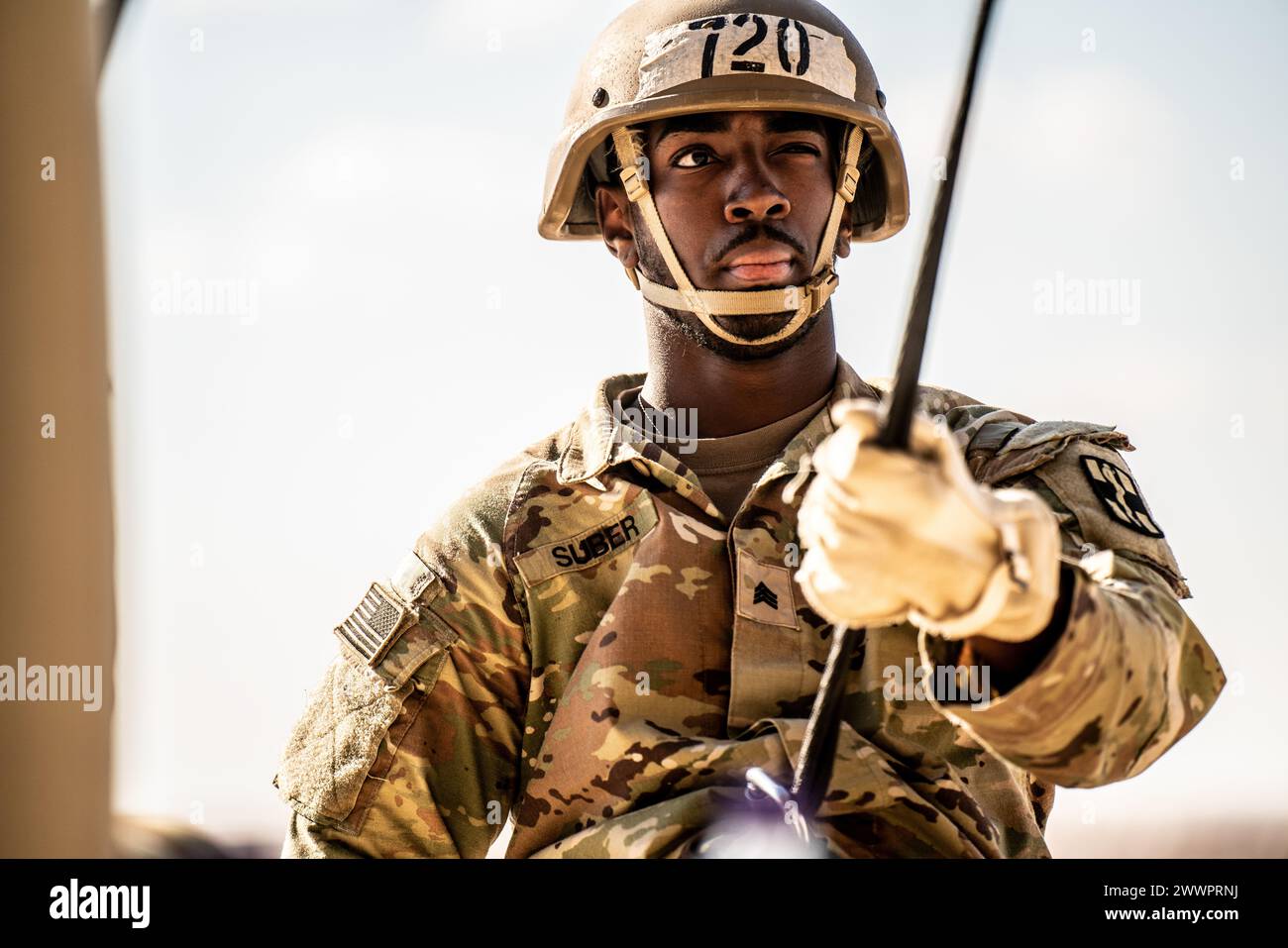 Air Assault candidates rappel off the rappel towers on Camp Buehring ...