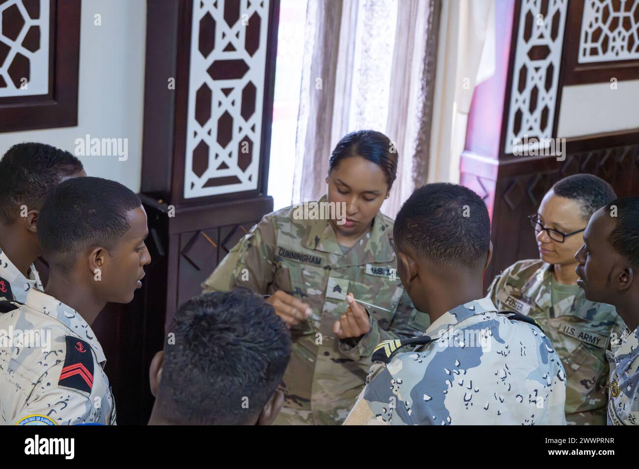 Military and diplomatic leaders from various participating nations ...