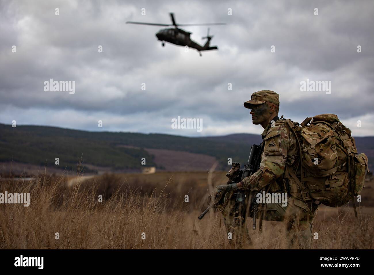 A U.S. Army Soldier from 1st Battalion, 6th Infantry Regiment, 2nd ...