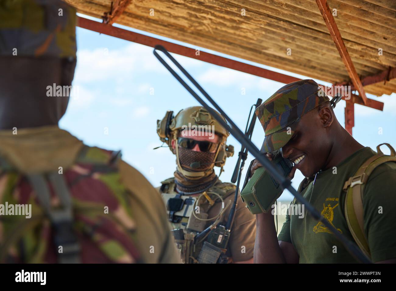A U.S. Air Force Airman from the 26th Special Tactics Squadron, U.S ...