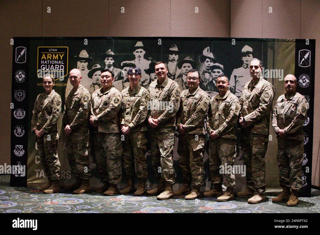 Soldiers assigned to the Military Intelligence Readiness Command and U ...