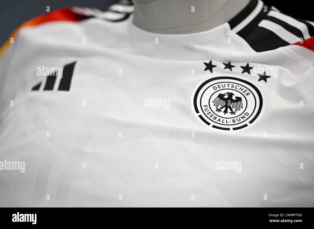 25 March 2024, Hesse, Frankfurt/Main: Soccer: National team, before the ...