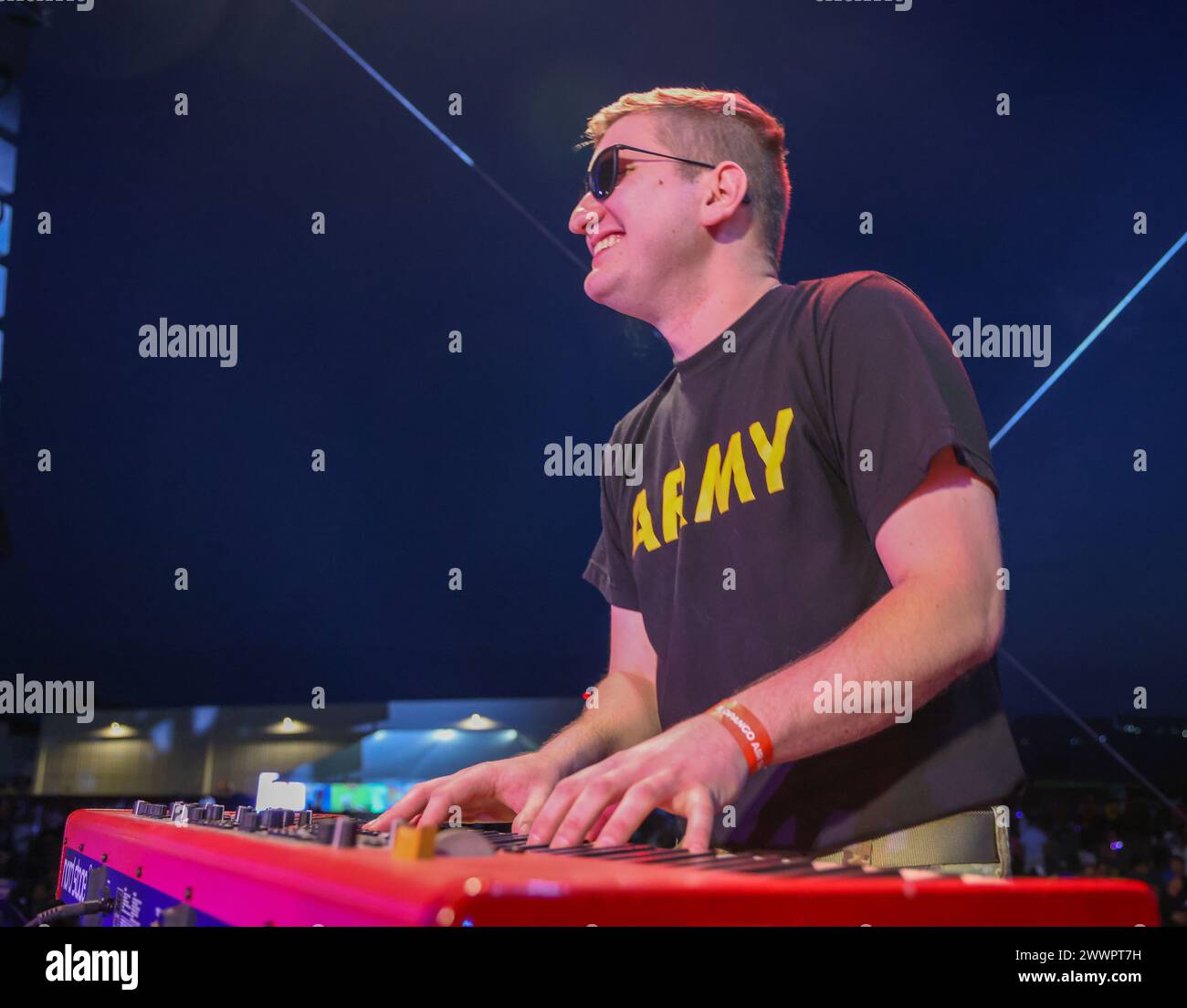 Sgt. Elliot Lawrence, pianist with the 39th Army Band, 54th Troop ...