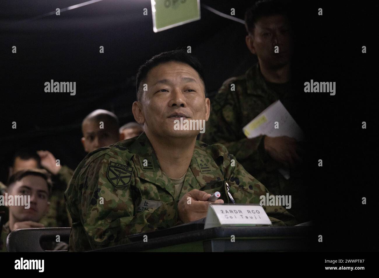 Japan Ground Self Defense Force Col. Hajime Tsuji , the commanding ...