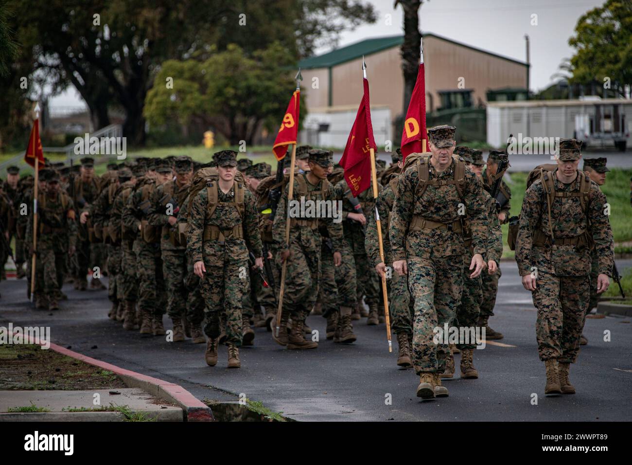 U.S. Marines with Delta Company, 1st Recruit Training Battalion ...