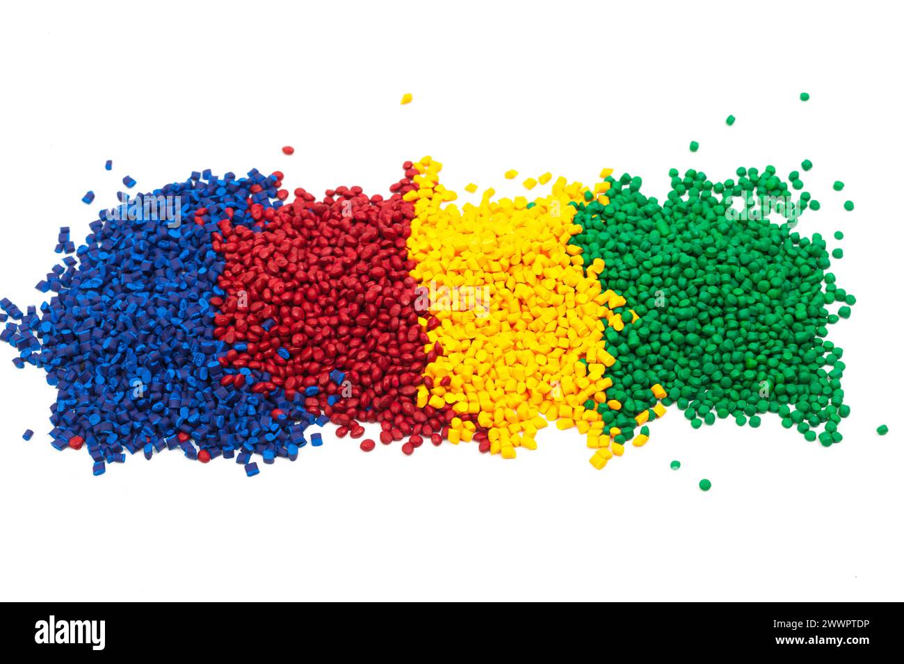 tinted plastic granulate for injection moulding process Stock Photo - Alamy