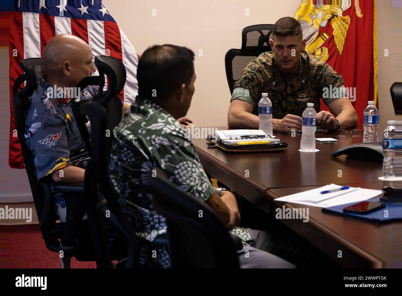 U.S. Marine Corps Col. Jeremy Beaven, commanding officer of Marine ...