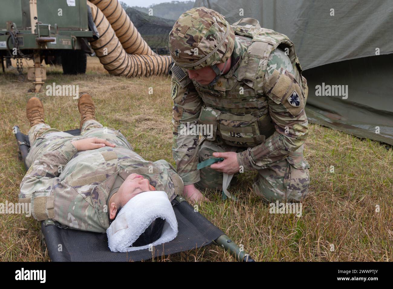 U.S. Army Chaplain Capt. Jacob Lawrence, the 8th Special Troops ...