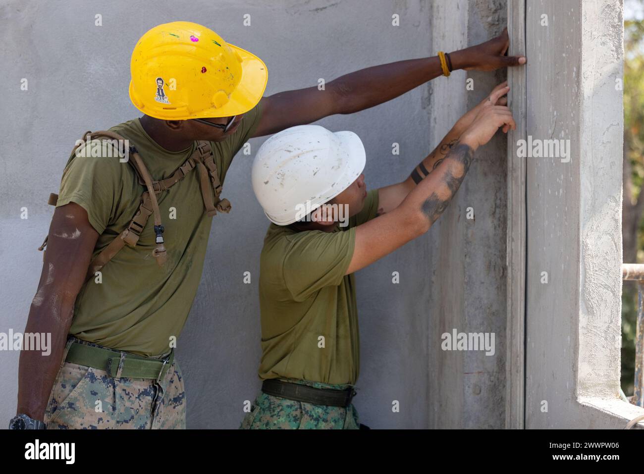 U.S. Marine Corps Lance Cpl. Joshua Moore, an electrician with Marine ...