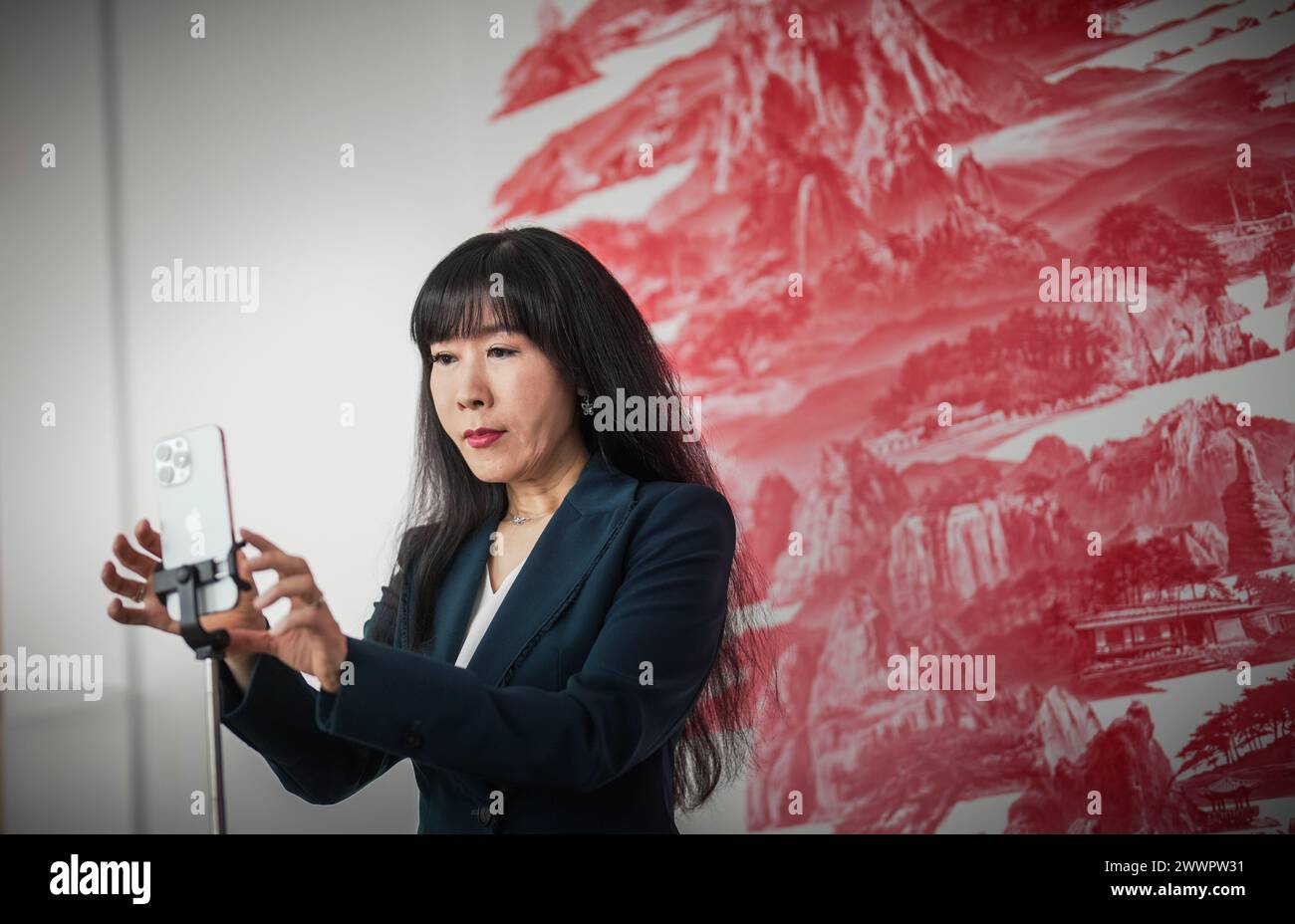 Hanover, Germany. 14th Mar, 2024. Kim So-yeon, wife of former German ...