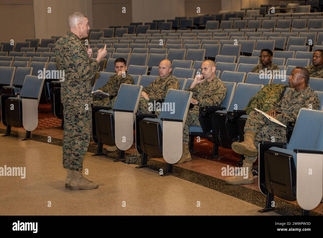 Inspector General of the Marine Corps Maj. Gen. Jason Q. Bohm delivers ...