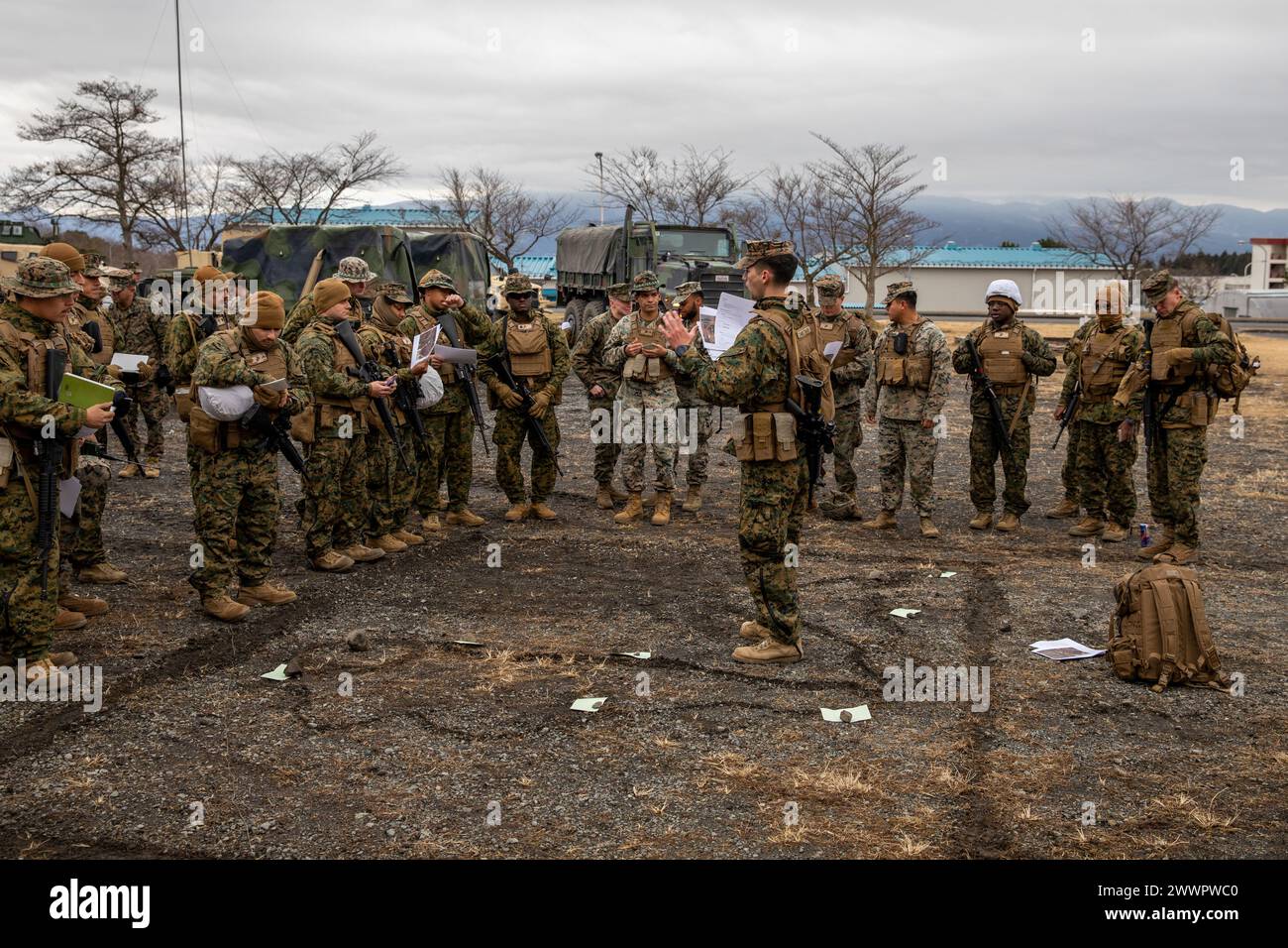 U.S. Marine Corps 1st Lt. Mason Cannistraro, a supply officer with ...