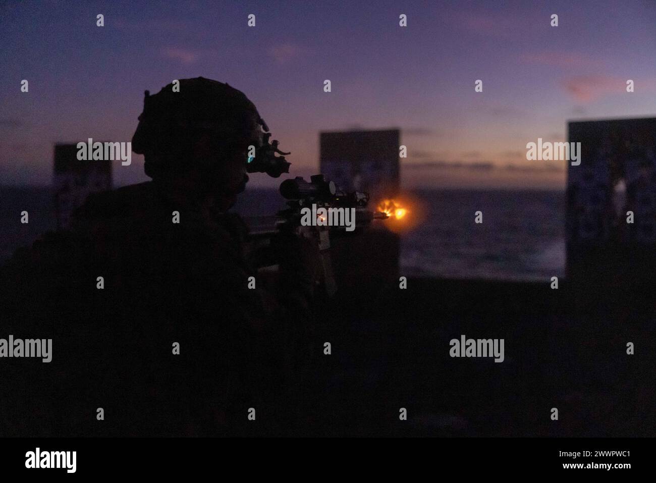 A U.S. Marine with the 26th Marine Expeditionary Unit’s (Special ...