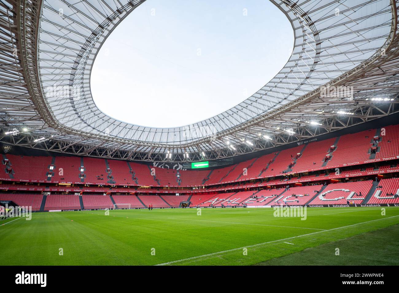 Bilbao, Spain : March 23 2024 : A general view inside the Estadio San ...