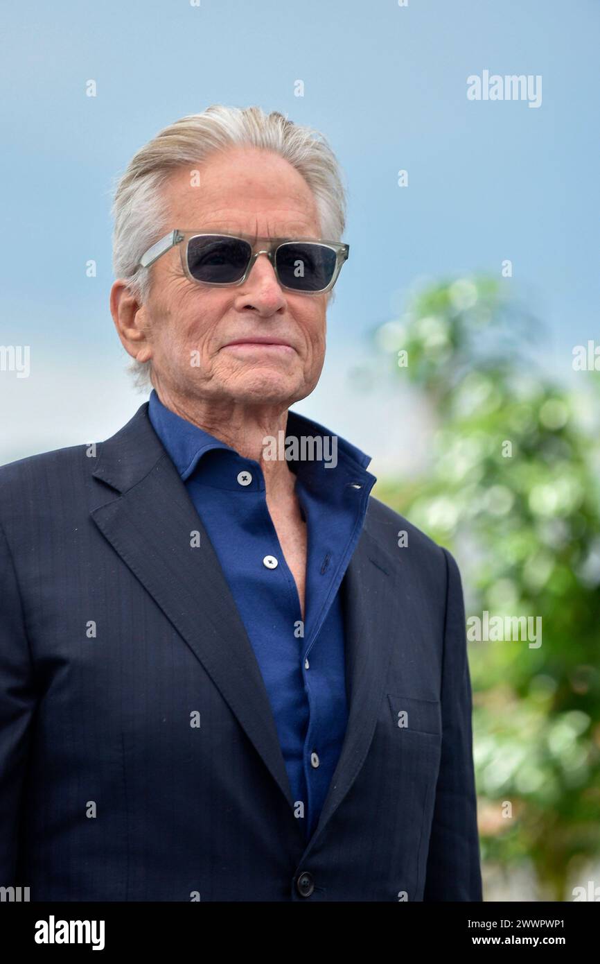 Actor Michael Douglas posing during a photocall on the occasion of the ...