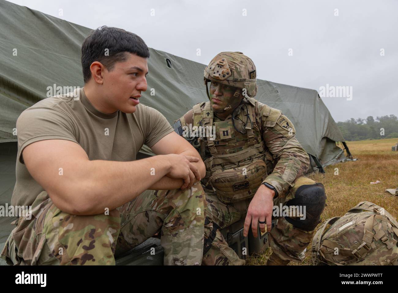 U.S. Army Chaplain Capt. Matthew Shaw with the 11th Airborne Division ...