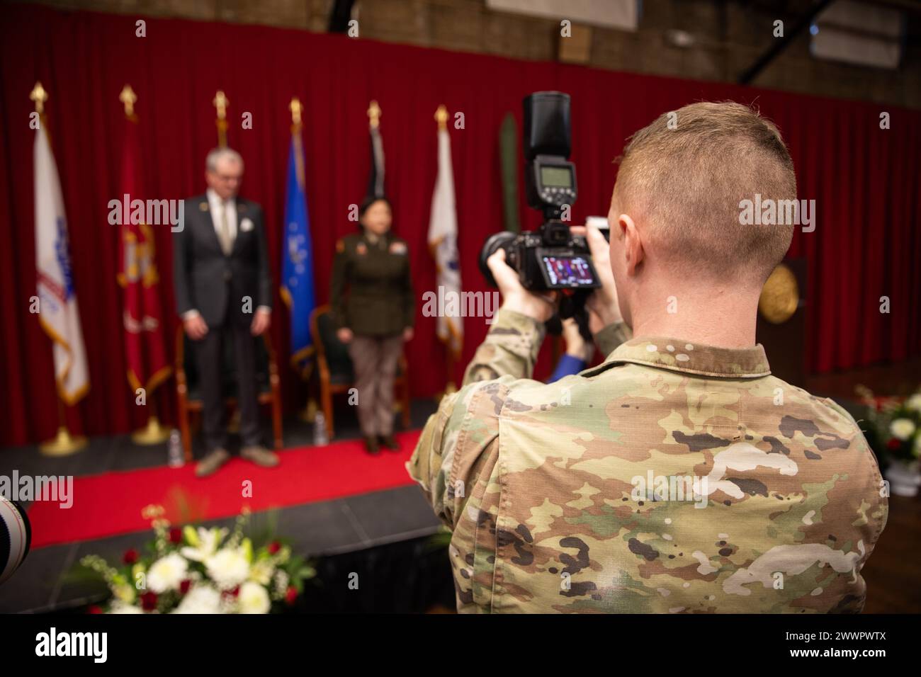 U.S. Army Spc. Michael Schwenk, a public affairs specialist with the ...