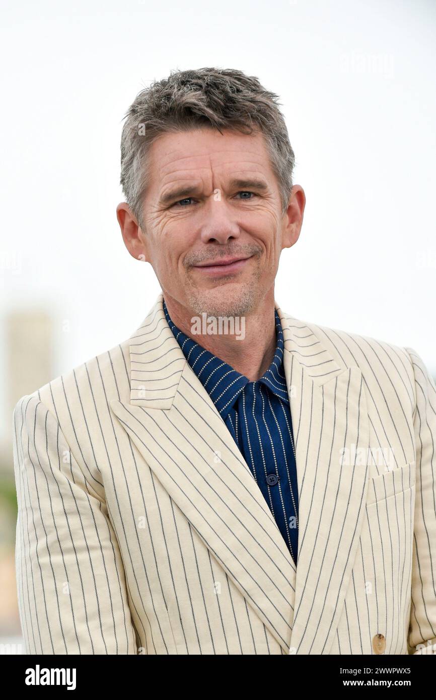 Actor and film director Ethan Hawke posing during the photocall of the ...