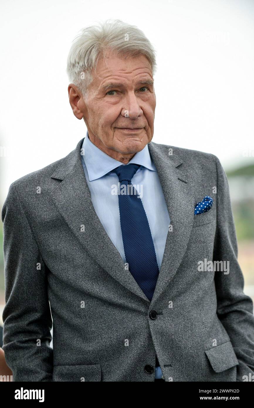 Actor Harrison Ford posing during the photocall of the film “Indiana ...