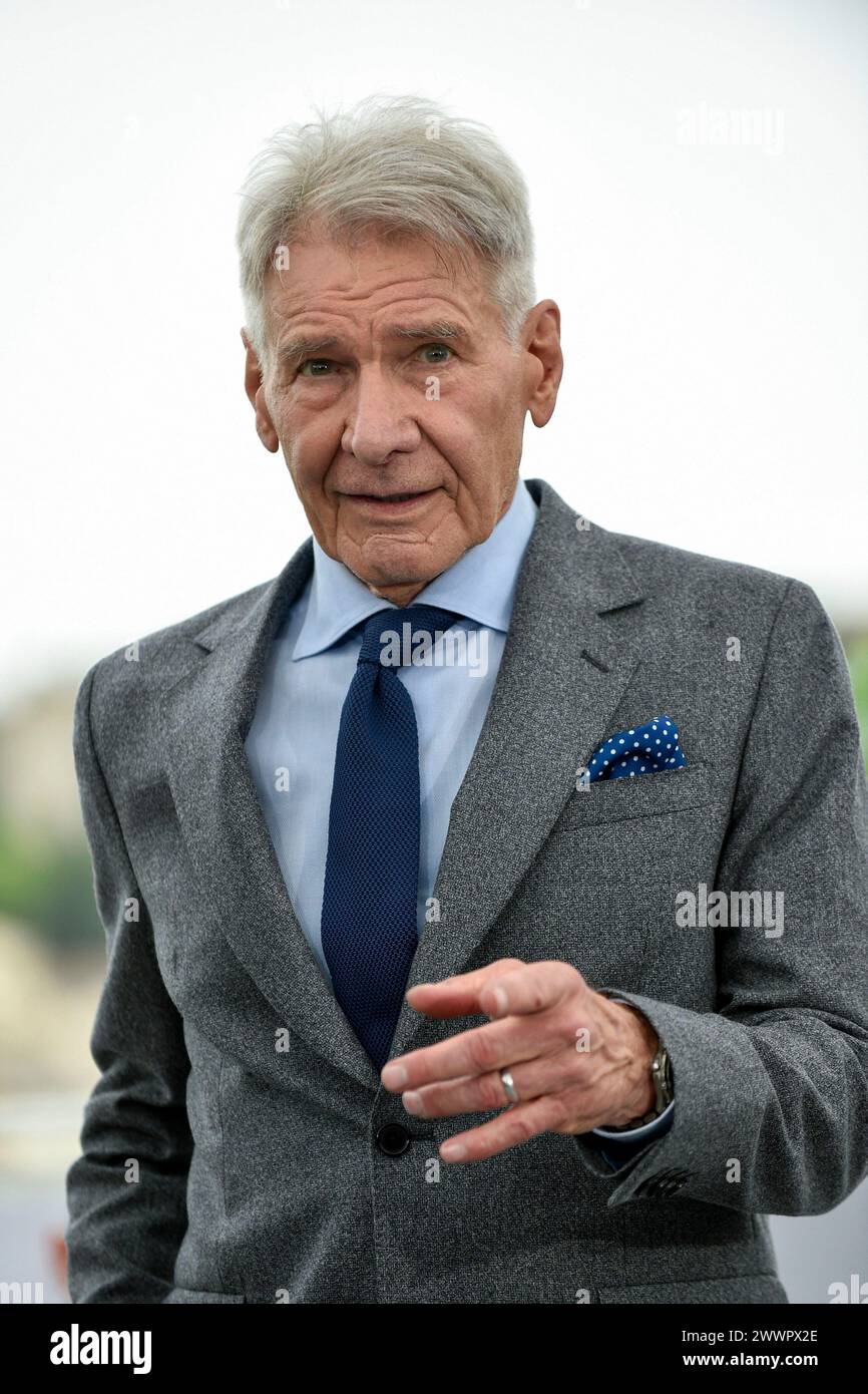 Actor Harrison Ford posing during the photocall of the film “Indiana ...