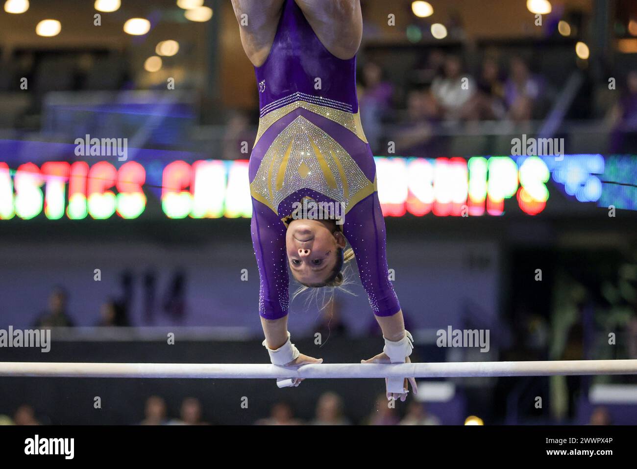 New Orleans, LA, USA. 23rd Mar, 2024. LSU's Ashley Cowan competes on ...
