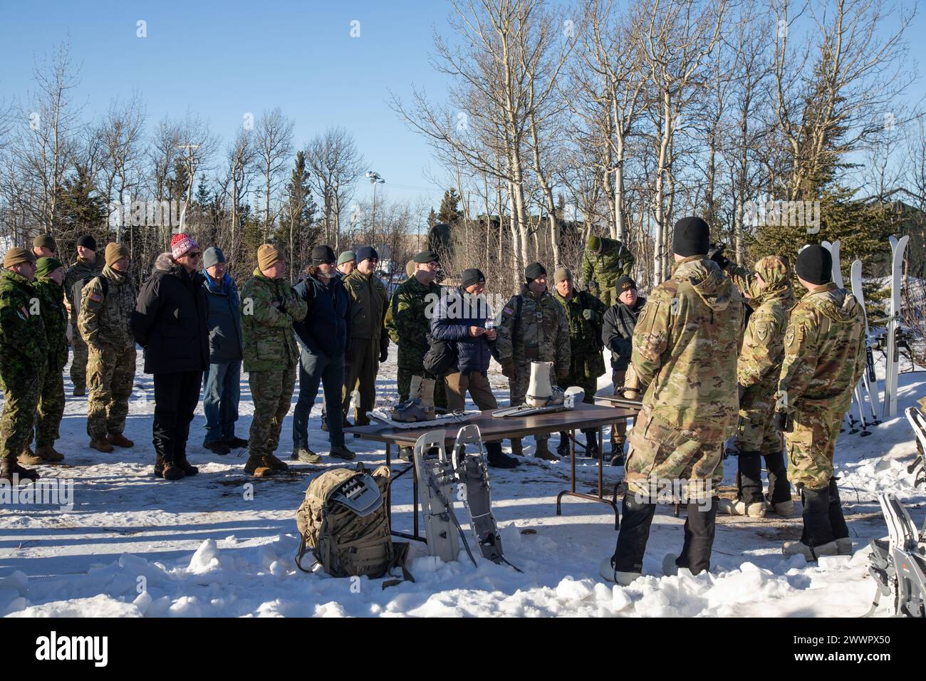 U.S. Army instructors from the Northern Warfare Training Center, 11th ...