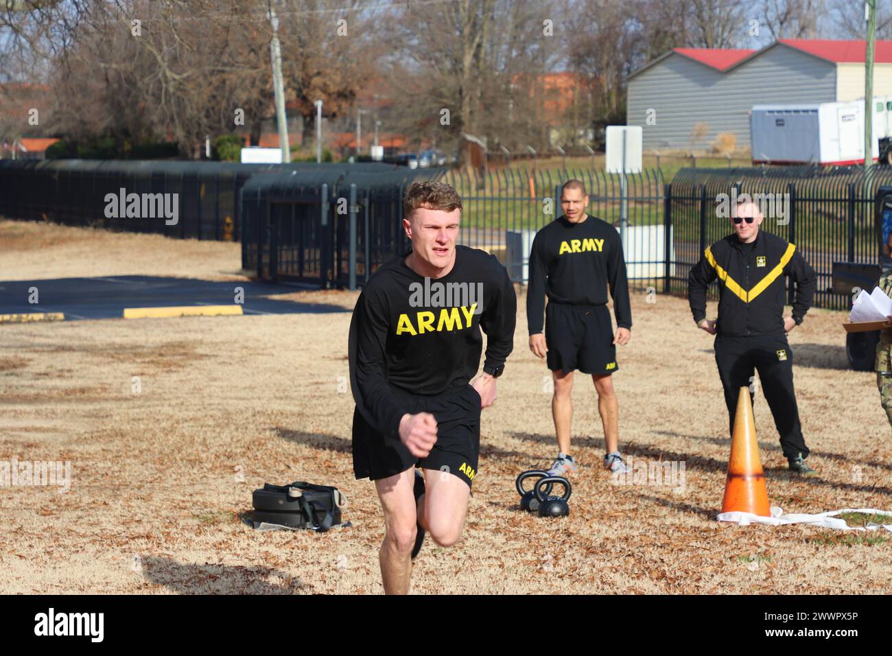 Sgt. Tyler Kelafant, representing 42nd Civil Support Team, begins the ...