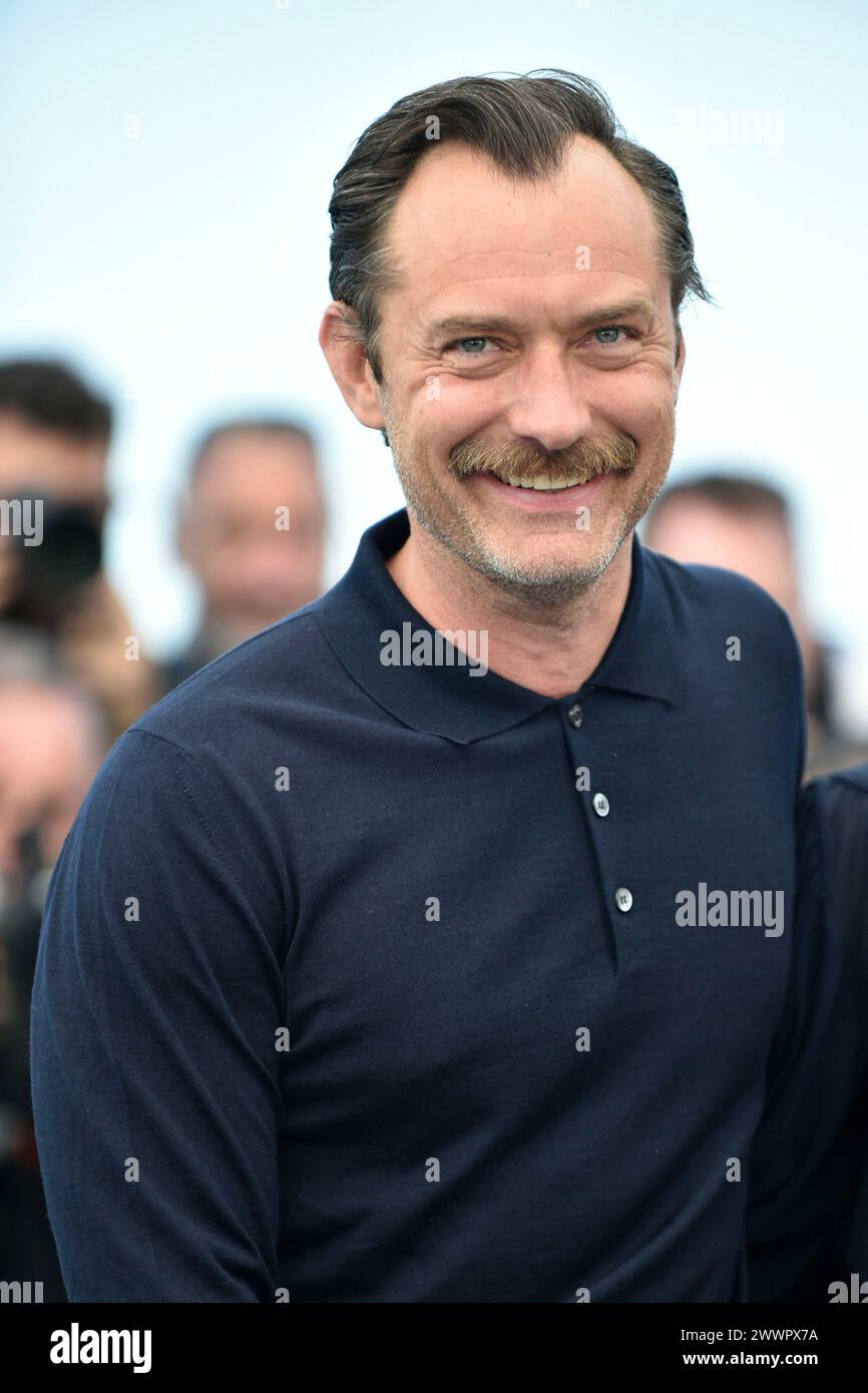 Actor Jude Law posing during the photocall of the film “Firebrand” on ...